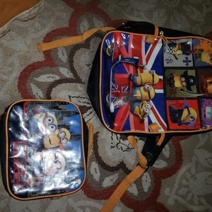 Accessories | Minions Backpack With Attachable Matching Lunch Box Like ...